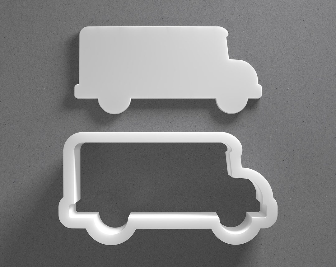 School Bus Cookie Cutter - From Mini to Large - Car Vehicle Polymer ...