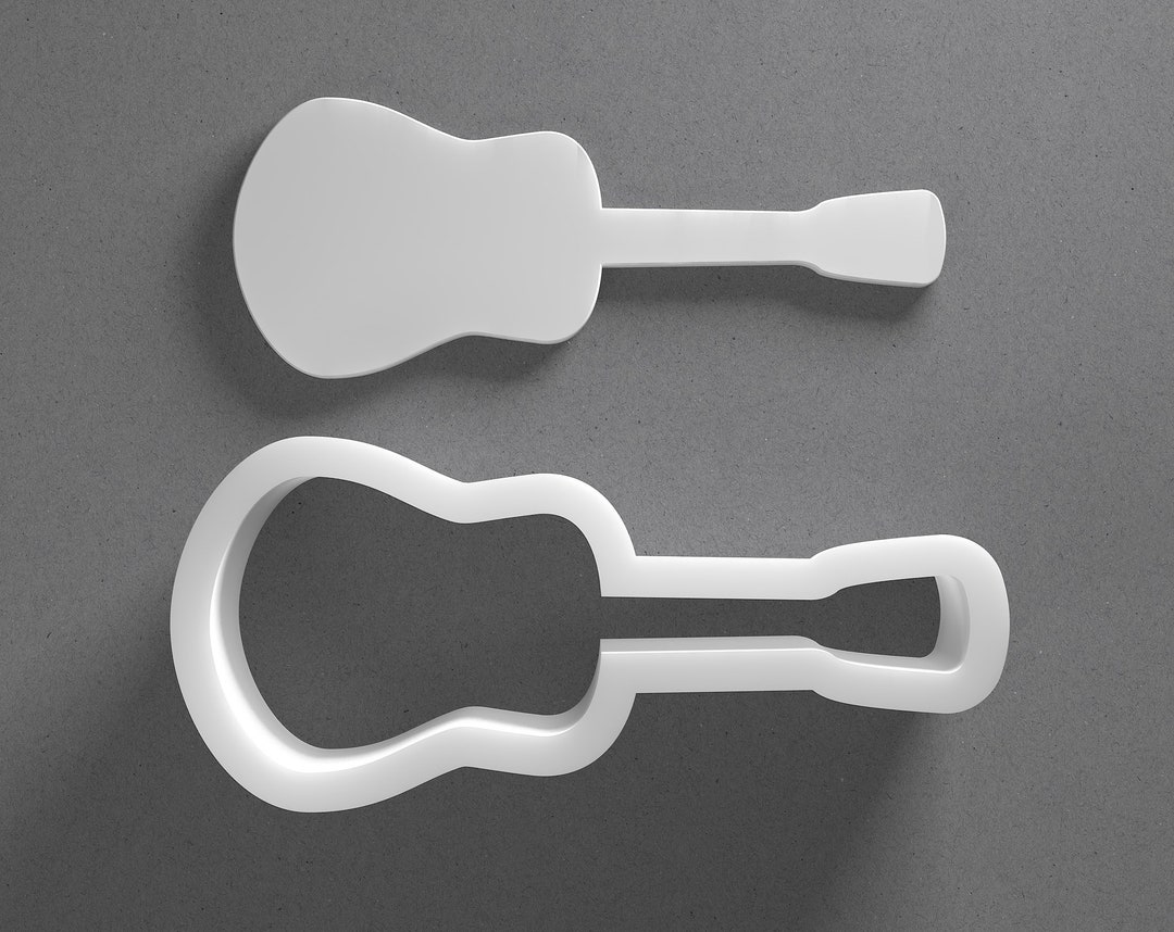 Acoustic Guitar Cookie Cutter - From Mini to Large - Polymer Clay ...