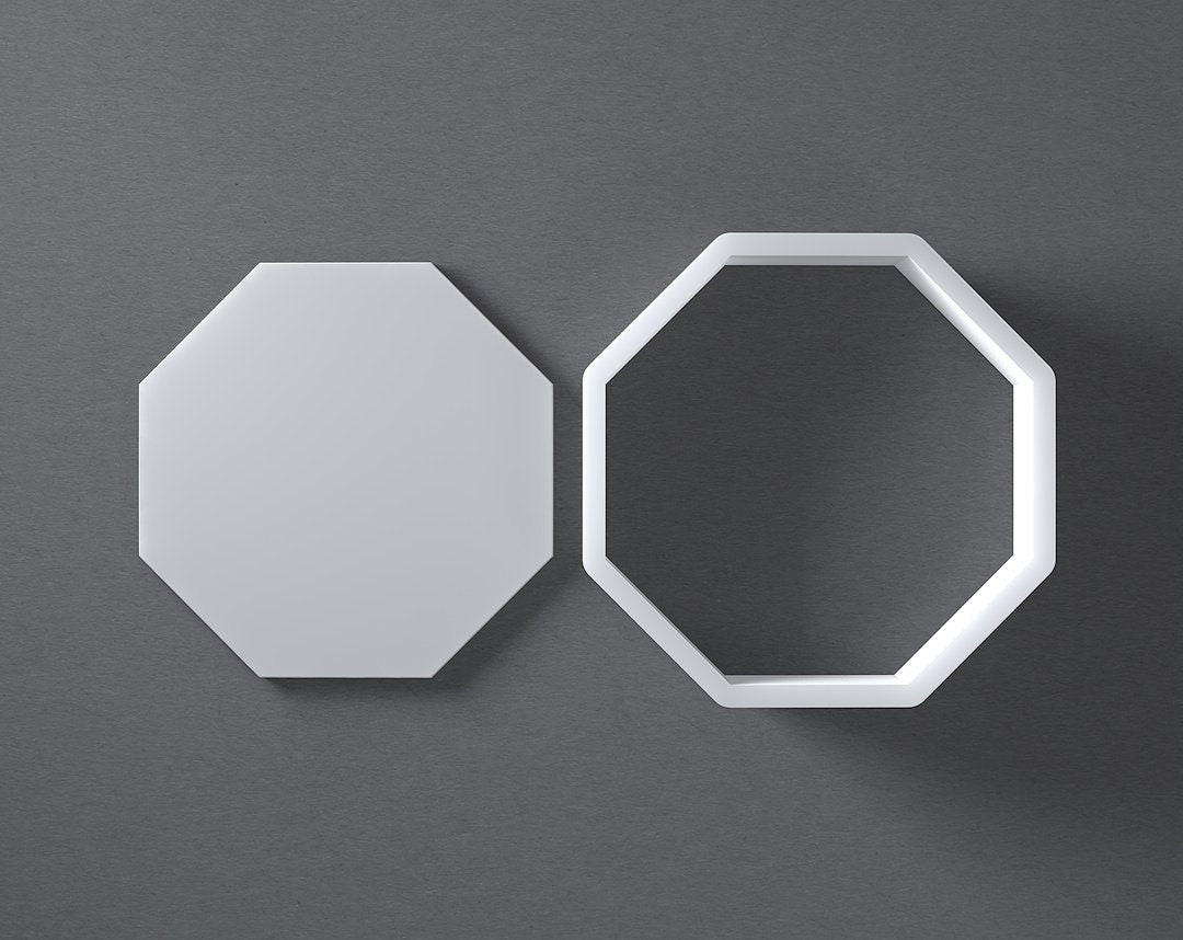 Octagon Cookie Cutter From Mini to Large Polygon Polymer - Etsy