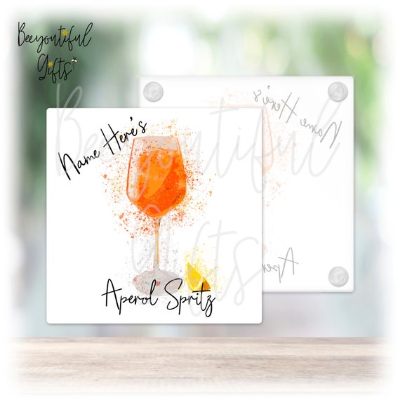 Drink & Barware Home & Living Personalised Aperol Spritz Watercolour ...