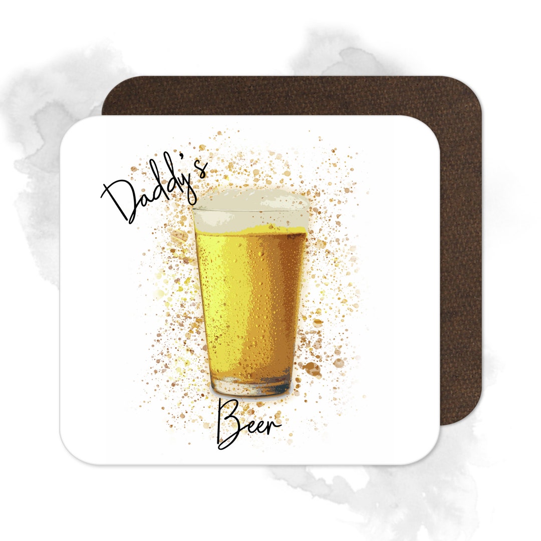 Personalised Beer Coaster Splash Effect Coaster Personalised Drinks ...