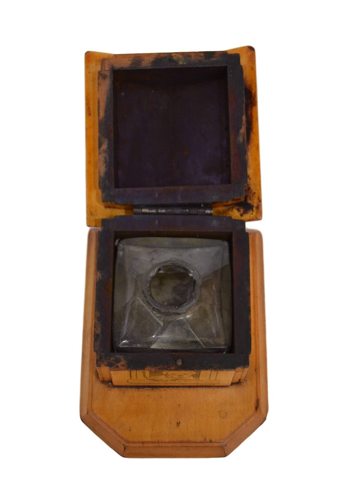 Rare Antique Inkwell - Our Lady of Prime-combe - Doghouse - Desk ...