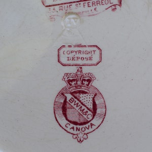 Rare Antique English Brown Westhead Moore Plate Canova Model 1882 - Etsy