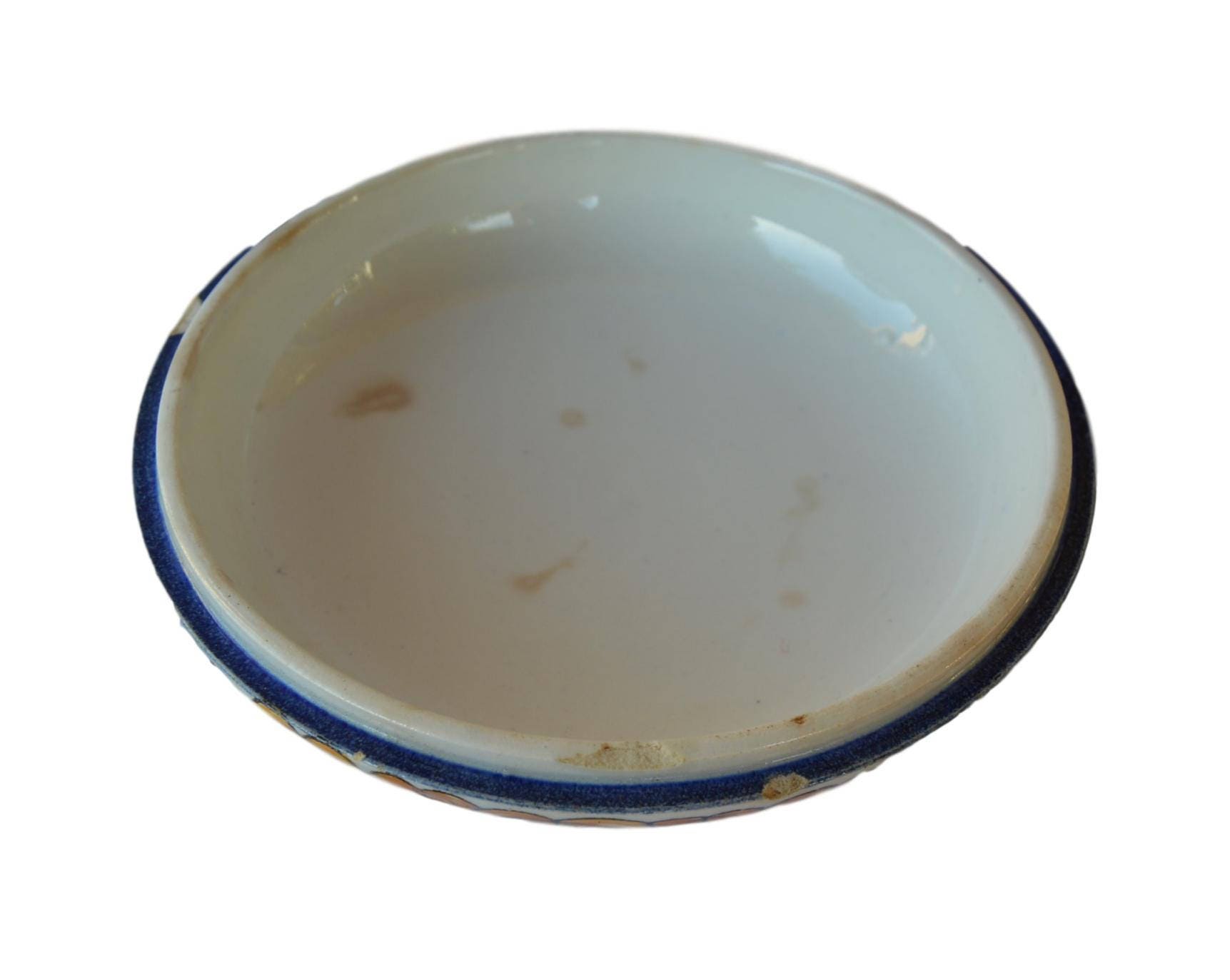 Antique French Hand Painted Gien Box Candy Box Decor Renaissance 19th ...