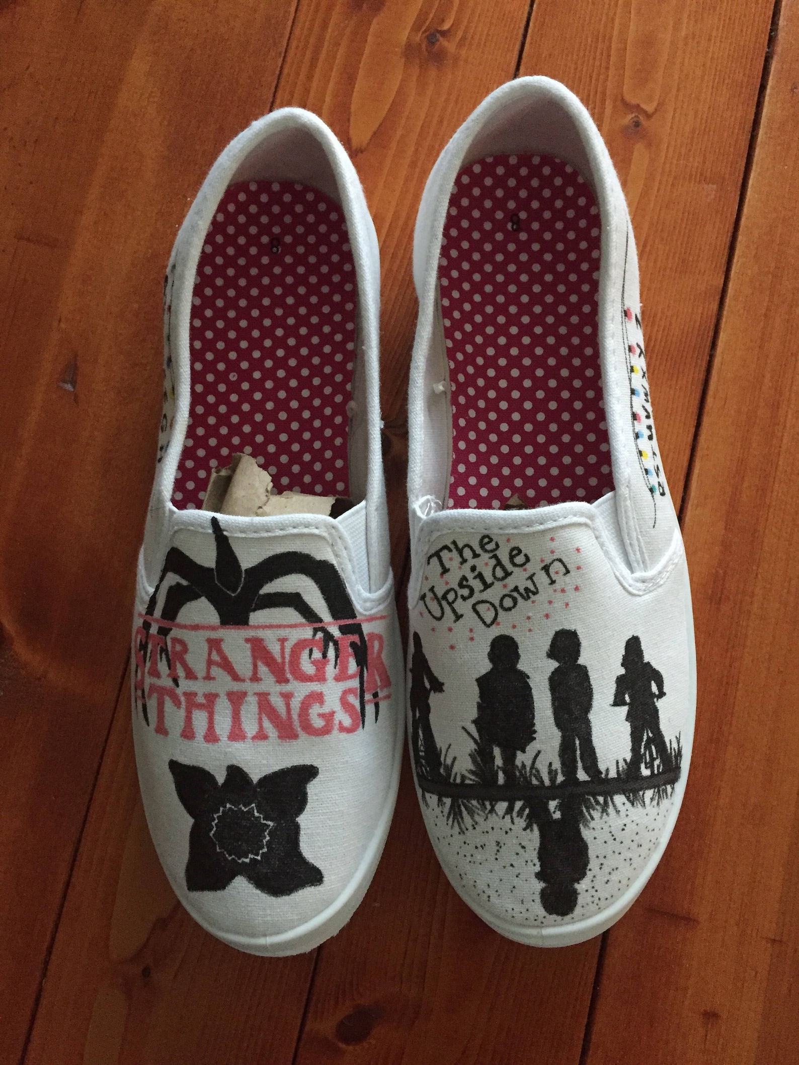 Stranger Things Inspired Sneakers - Etsy