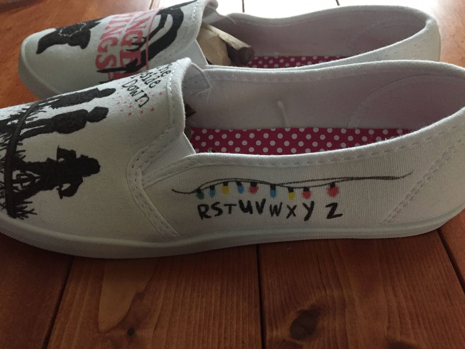 Stranger Things Inspired Sneakers - Etsy