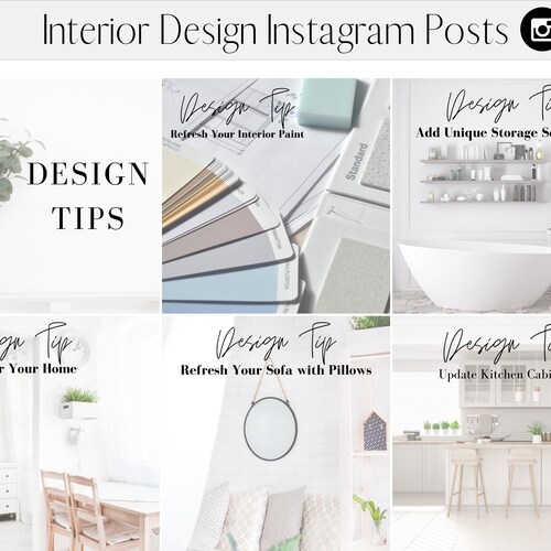 Home Decor Instagram Quotes Interior Design Posts Social - Etsy