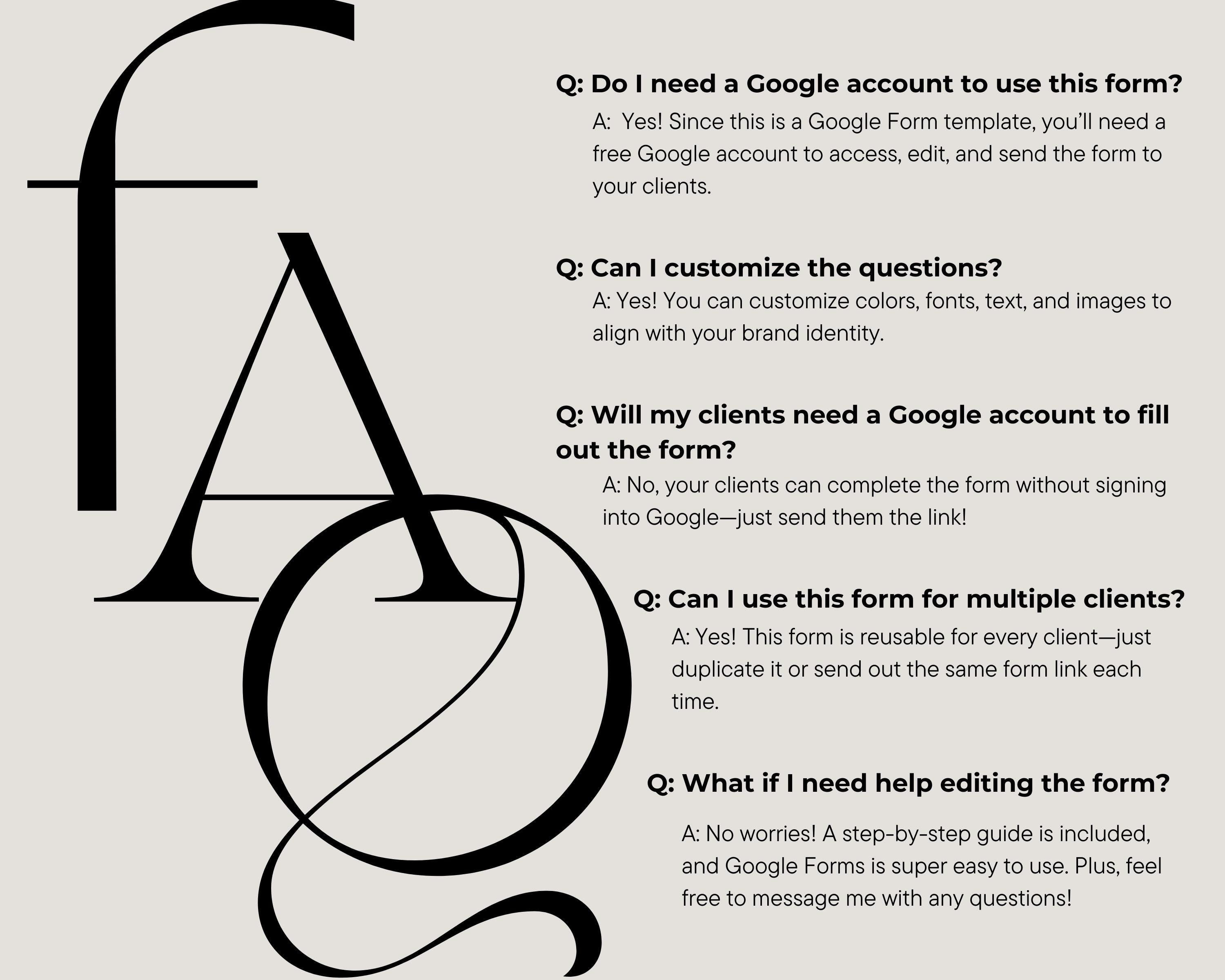 Interior Design Client Intake Form for Paint Color Consultations ...