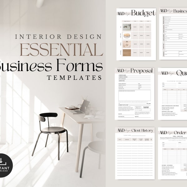 Interior Design Client Form - Etsy
