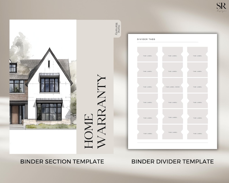Editable Welcome Home Binder Templates – Cover, Spine, Sections & Tabs ...
