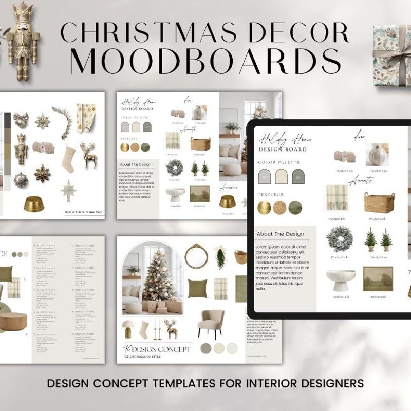 Christmas Mood Board - Etsy
