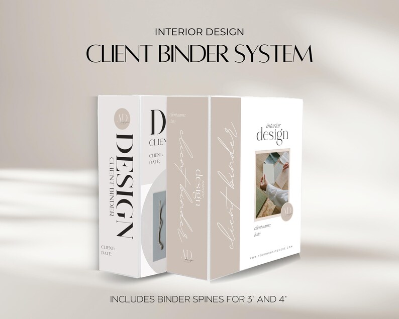 Interior Design Client Binder System, Project Management ...