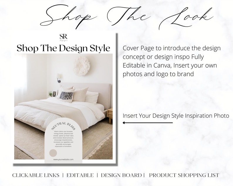 Home Decor Product Shopping List Template for Interior Designers Shop ...