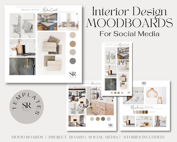 Interior Design Mood Board Template