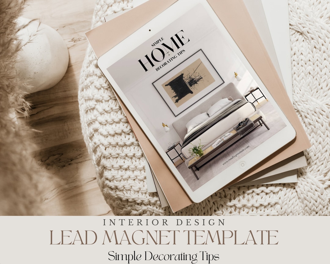 Interior Design Digital Lead Magnet E-magazine, Home Decor Buying Style ...