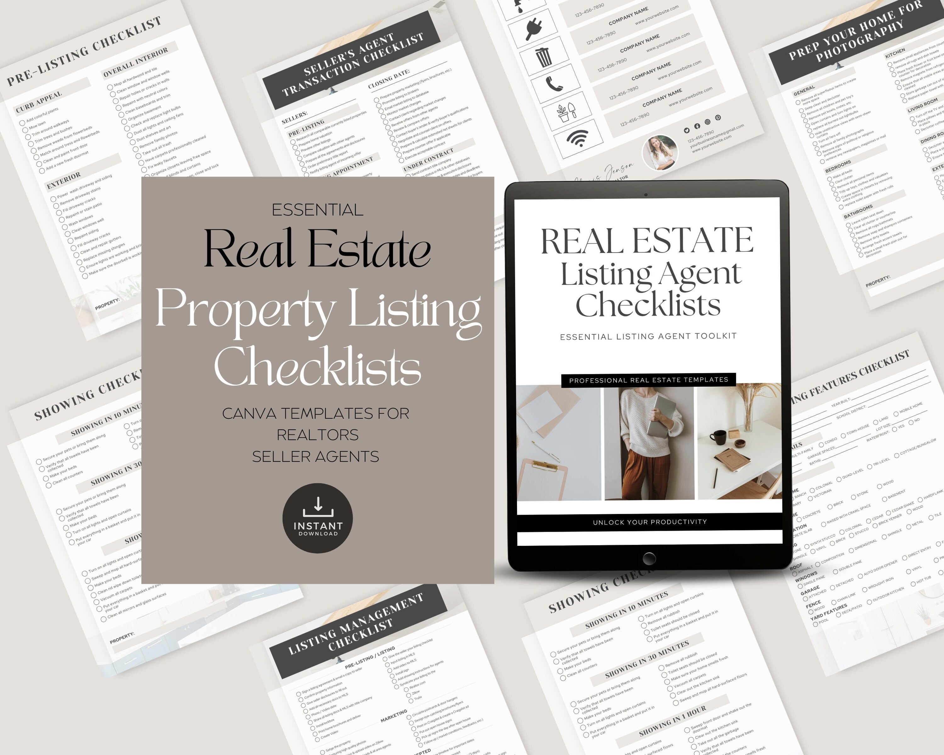 Real Estate Checklist Templates for Listing Agents - Essential Realtor ...