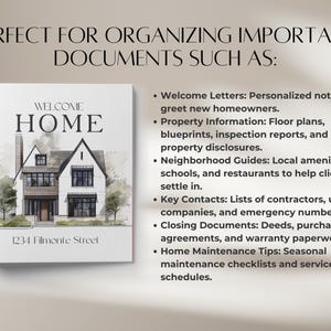Editable Welcome Home Binder Templates – Cover, Spine, Sections & Tabs ...