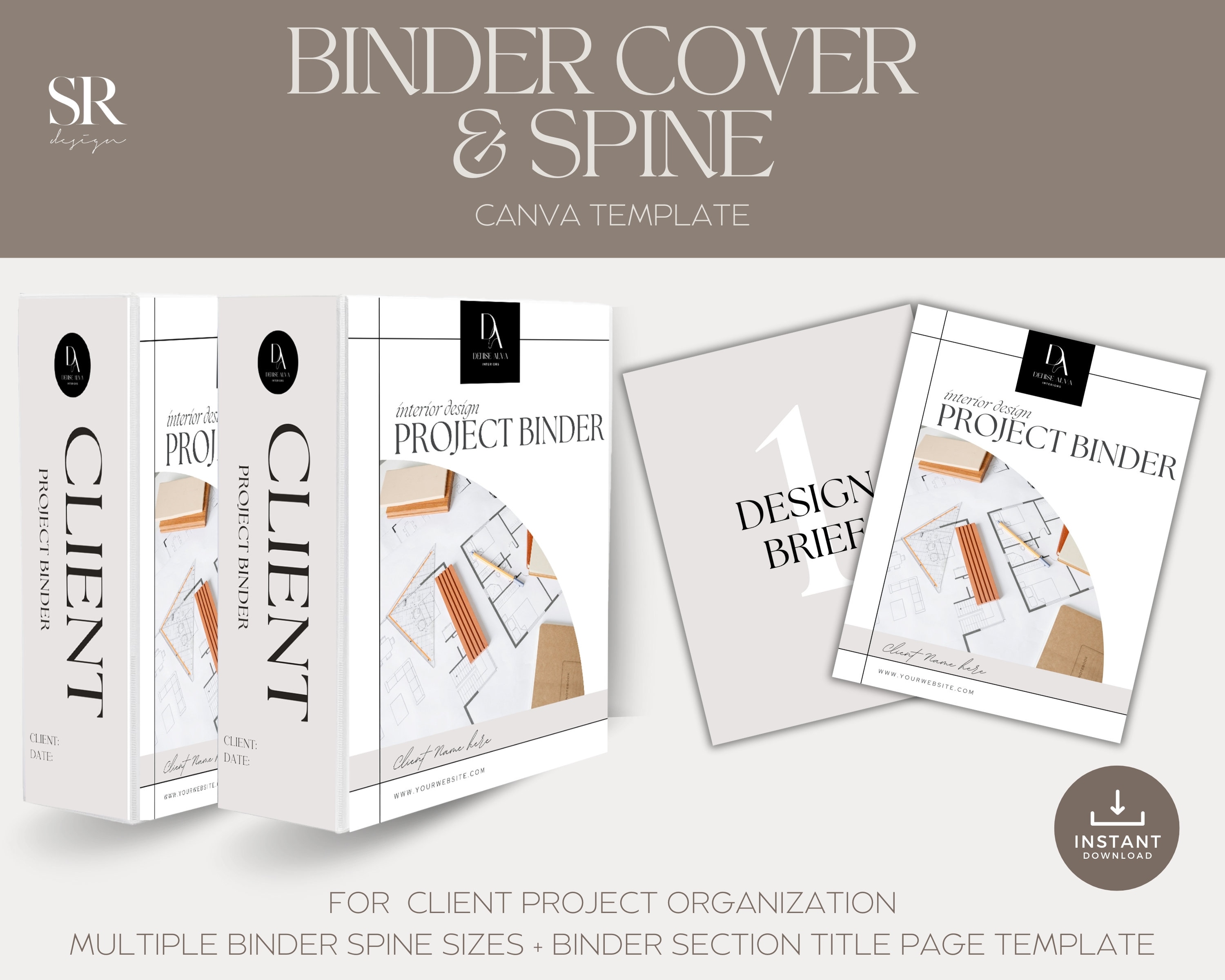 Custom Binder Cover and Spine Templates Home Renovation, Interior ...