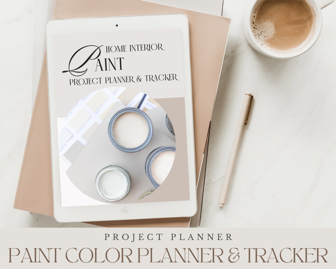 Interior Paint Project Digital Home Planner Notebook With Hyperlinks ...
