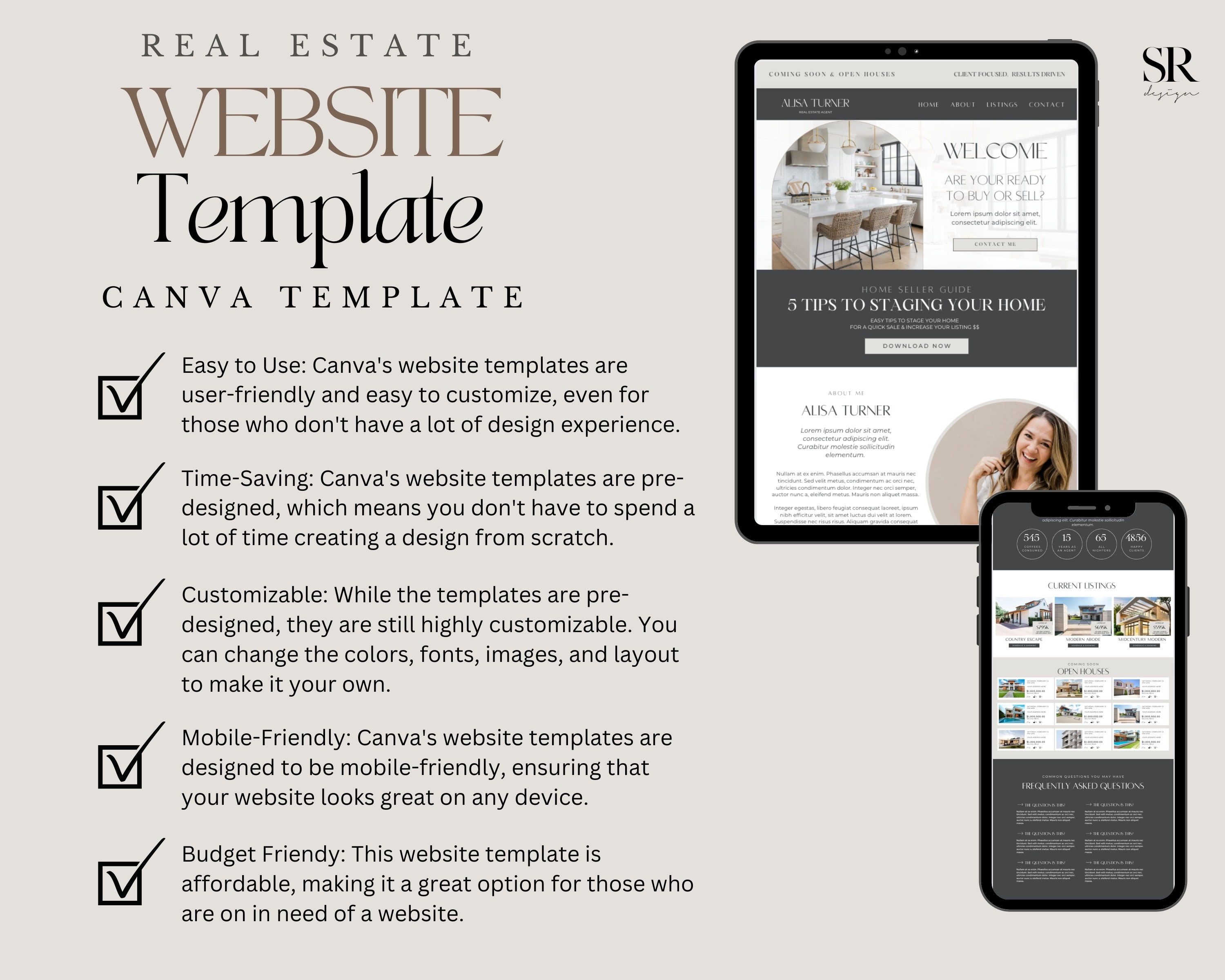 Modern Real Estate Website Template | Realtor | Real Estate Agent ...