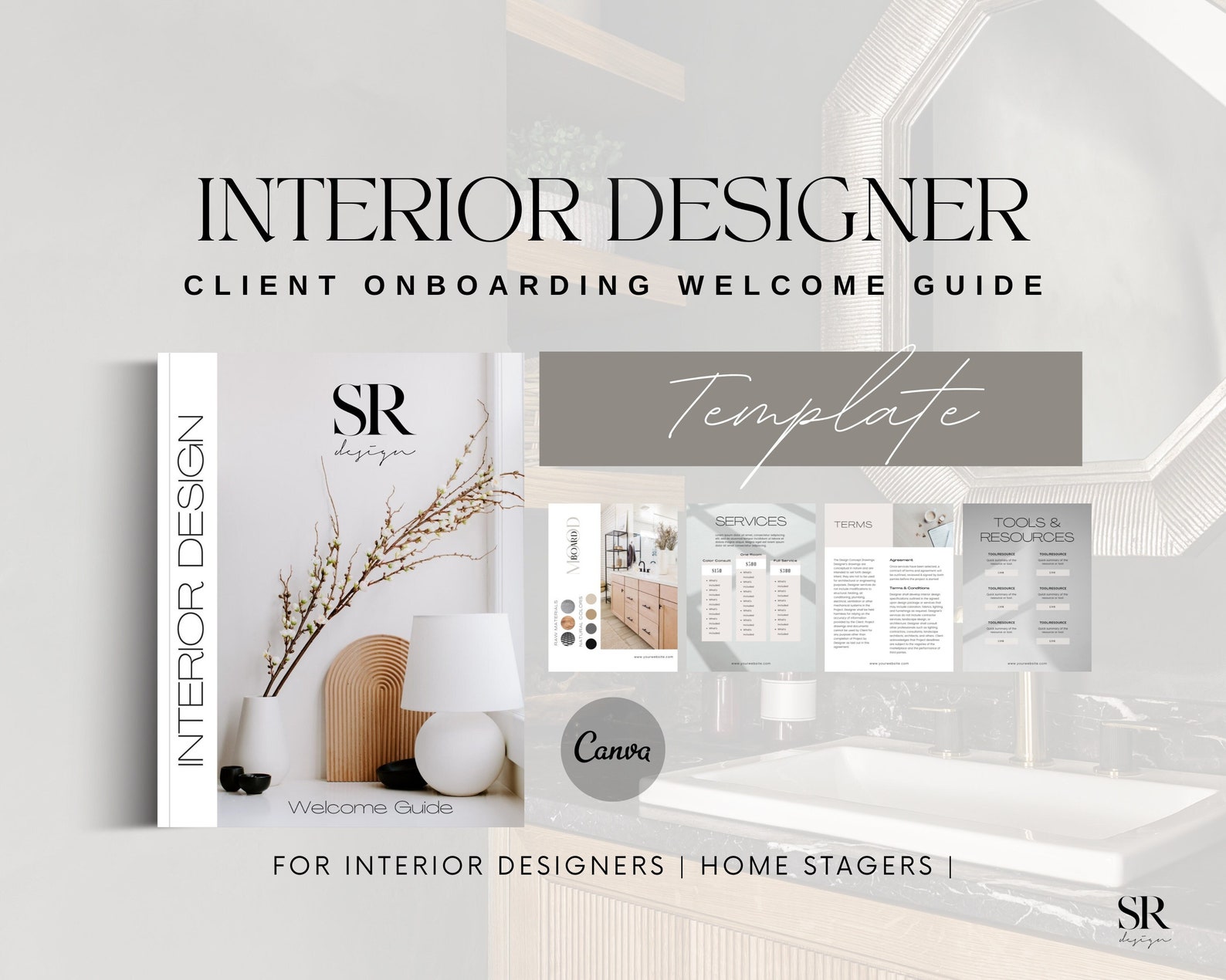 Interior Design Client Welcome Guide & Terms | Onboarding Business ...