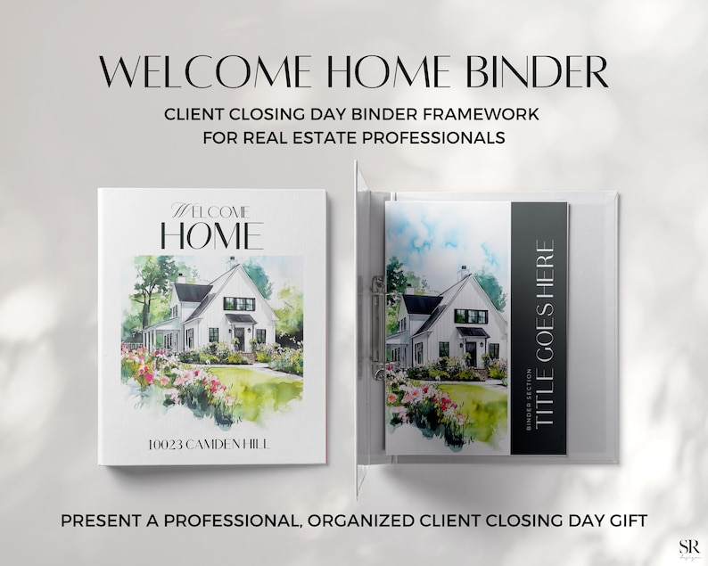 Real Estate Welcome Home Binder - Client Closing Experience for ...