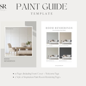Interior Design Paint Color Consultation Template | Client Color Guide ...