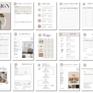 Interior Design Client Binder Notebook, Essential Project Management ...