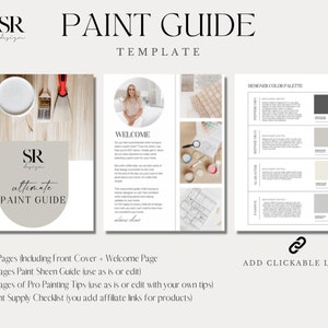 Interior Design Paint Color Consultation Template | Client Color Guide ...
