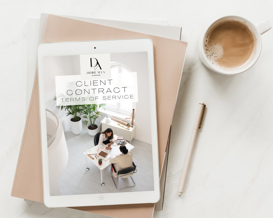 Interior Design Client Agreement, Contract With Terms of Service ...