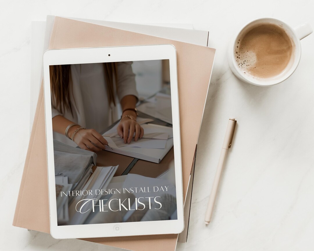 Interior Design Install Day Checklists Templates, Pre-install Day, Day ...