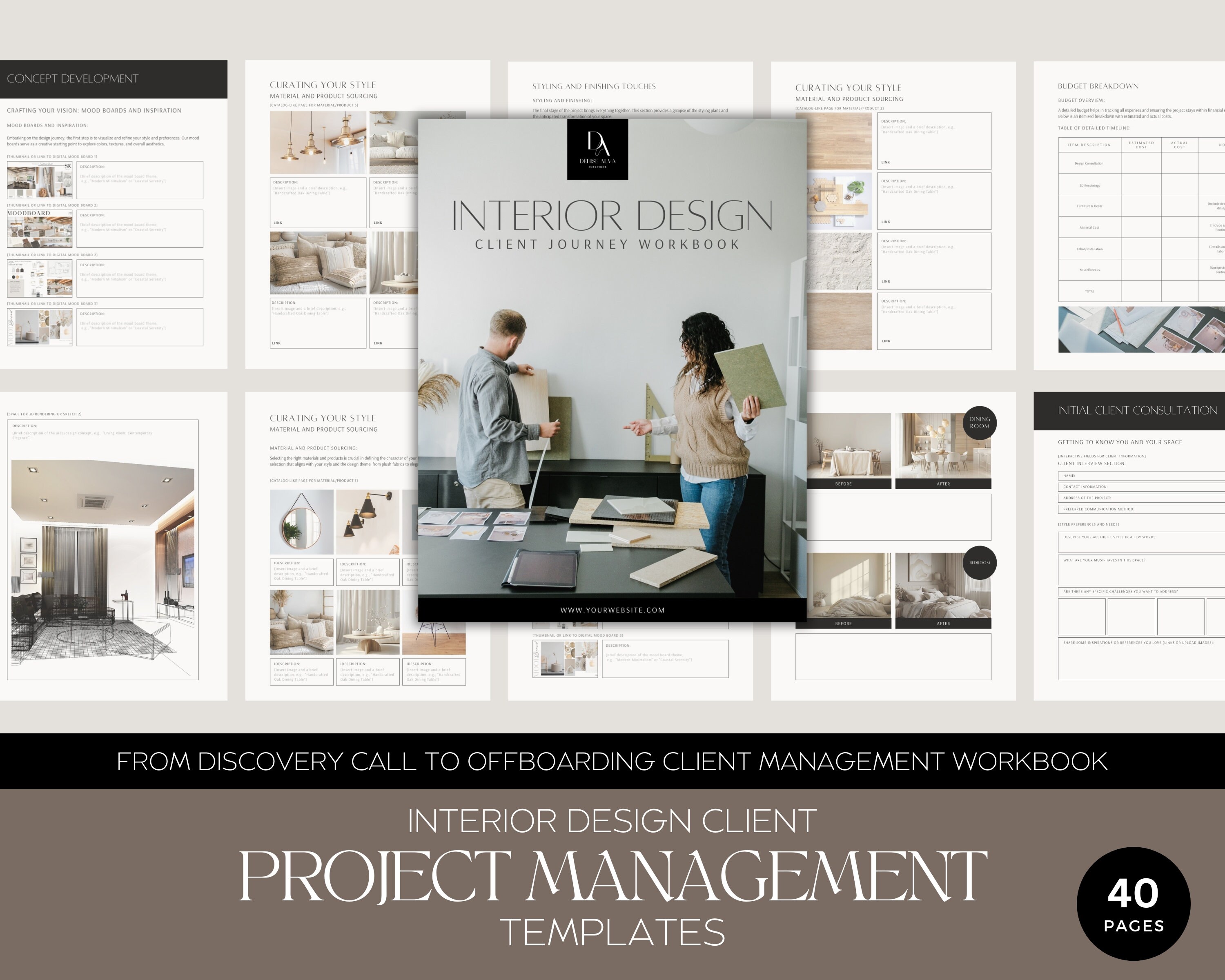 Interior Design Ultimate Client Project Management Bundle: From ...