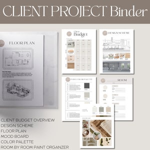Interior Design Client Binder Notebook, Essential Project Management ...