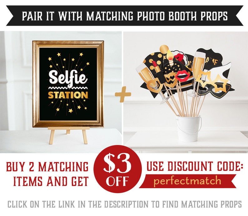 Selfie Station Sign. Printable Photo Booth Decoration. Wedding | Etsy