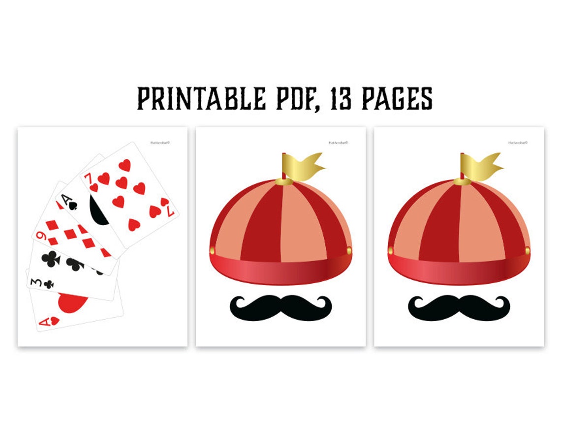 Alice Photo Booth Props: Printable PDF. Alice's Adventures - Etsy