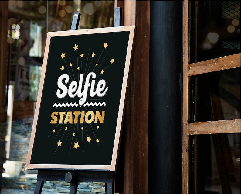 Selfie Station Sign. Printable Photo Booth Decoration. Wedding | Etsy