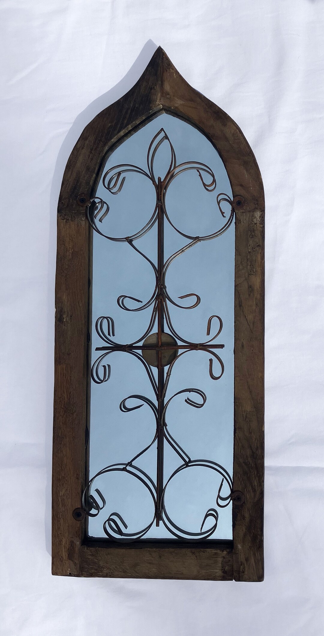 Architectural Gothic Window Wall Décor, Wood Framed Wiith Removable ...