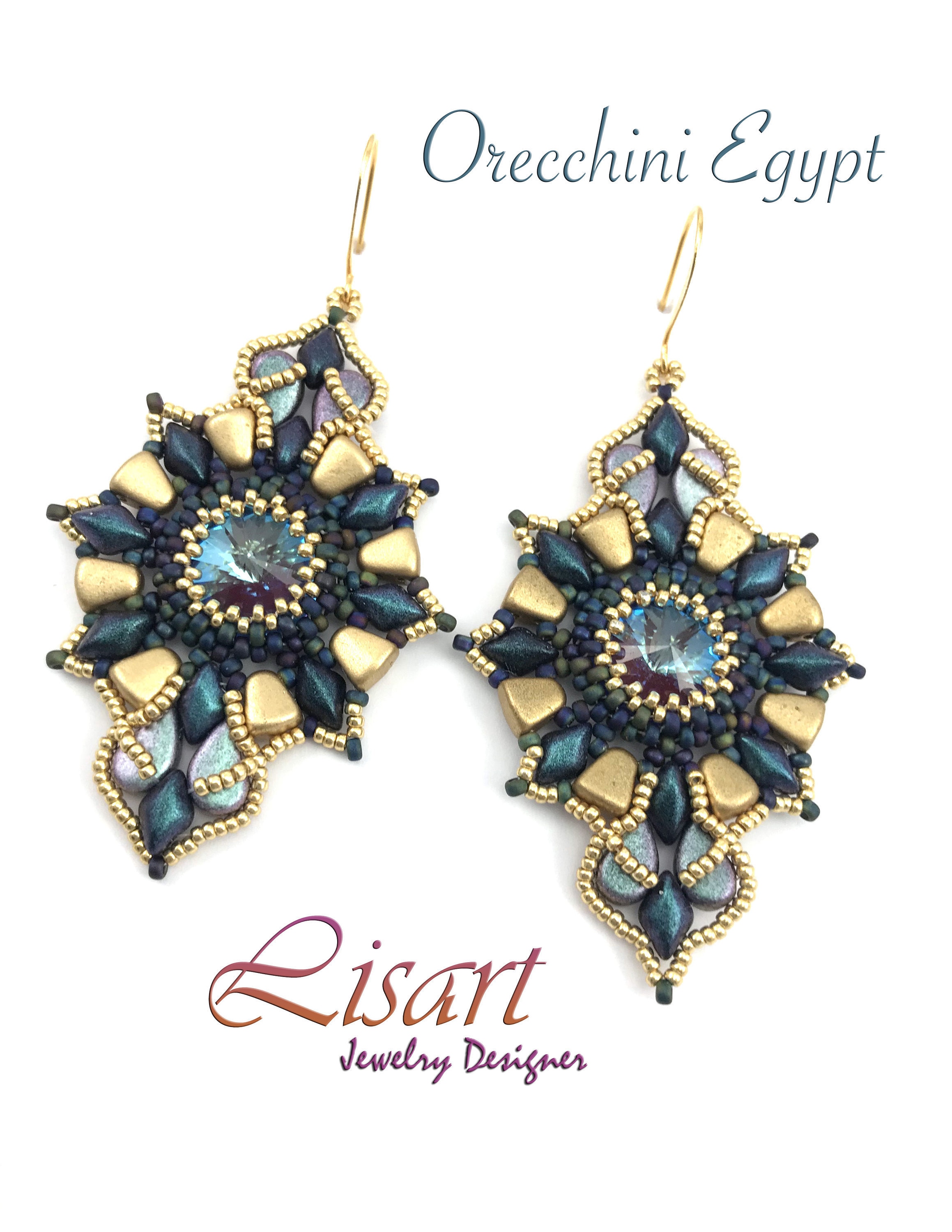 PDF Pattern for Making the egypt Earrings - Etsy