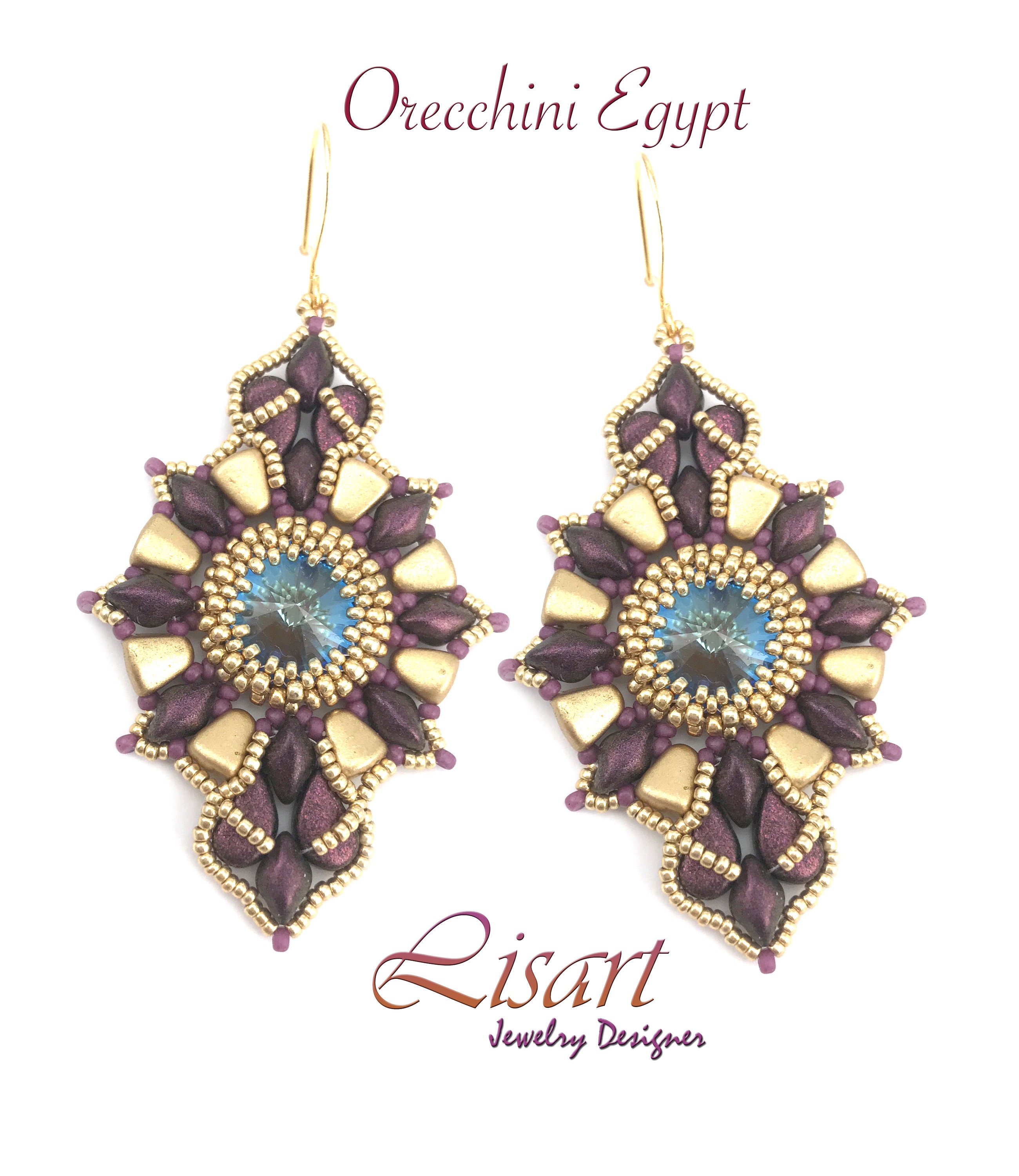 PDF Pattern for Making the egypt Earrings - Etsy