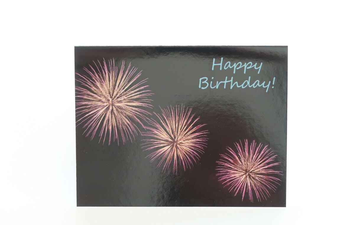 Firework Card Collection, Photo Cards, 4 Different Cards, Thank You ...