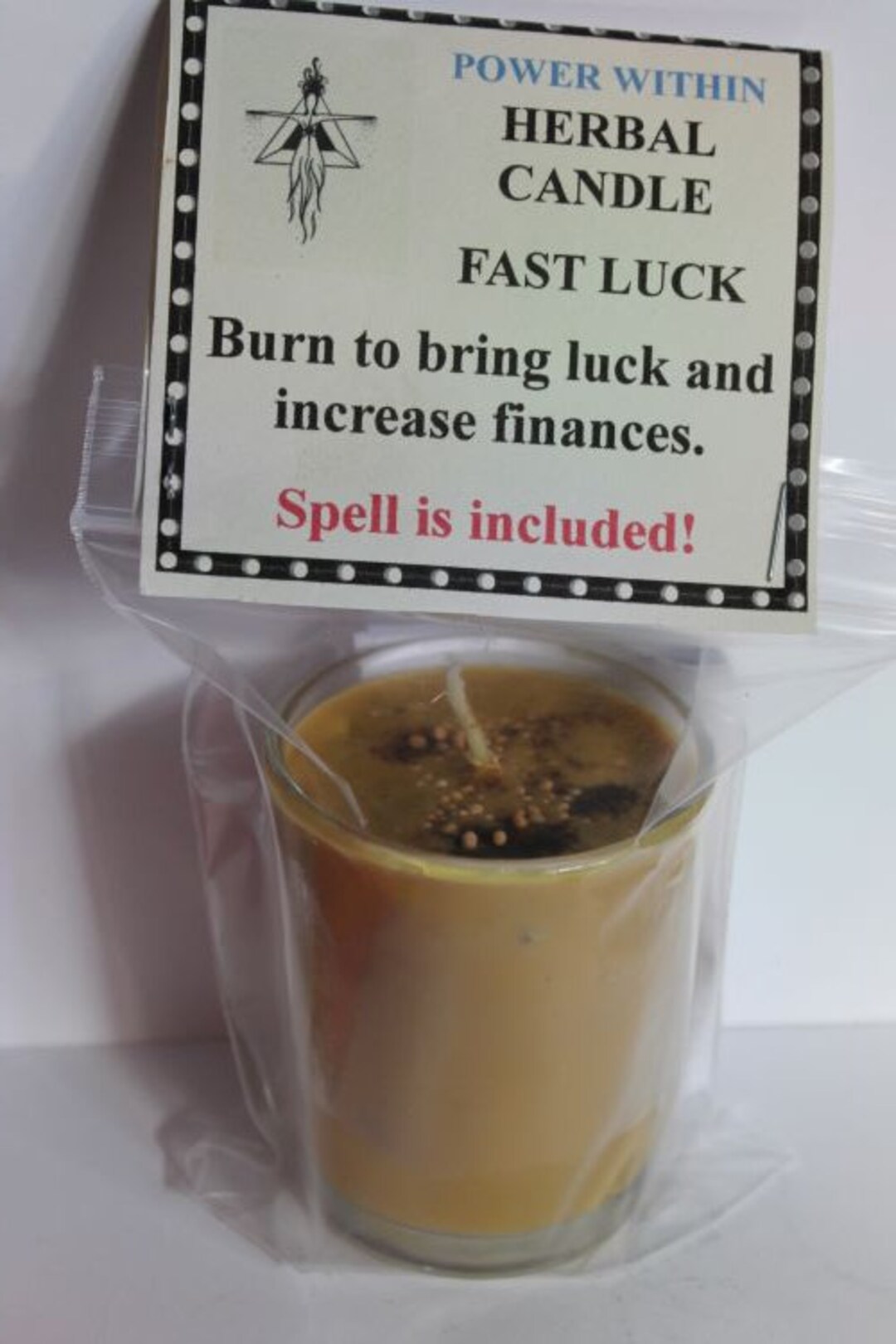 Fast Luck Candle, Bring Luck, Increase Finances, Herbal Candle ...