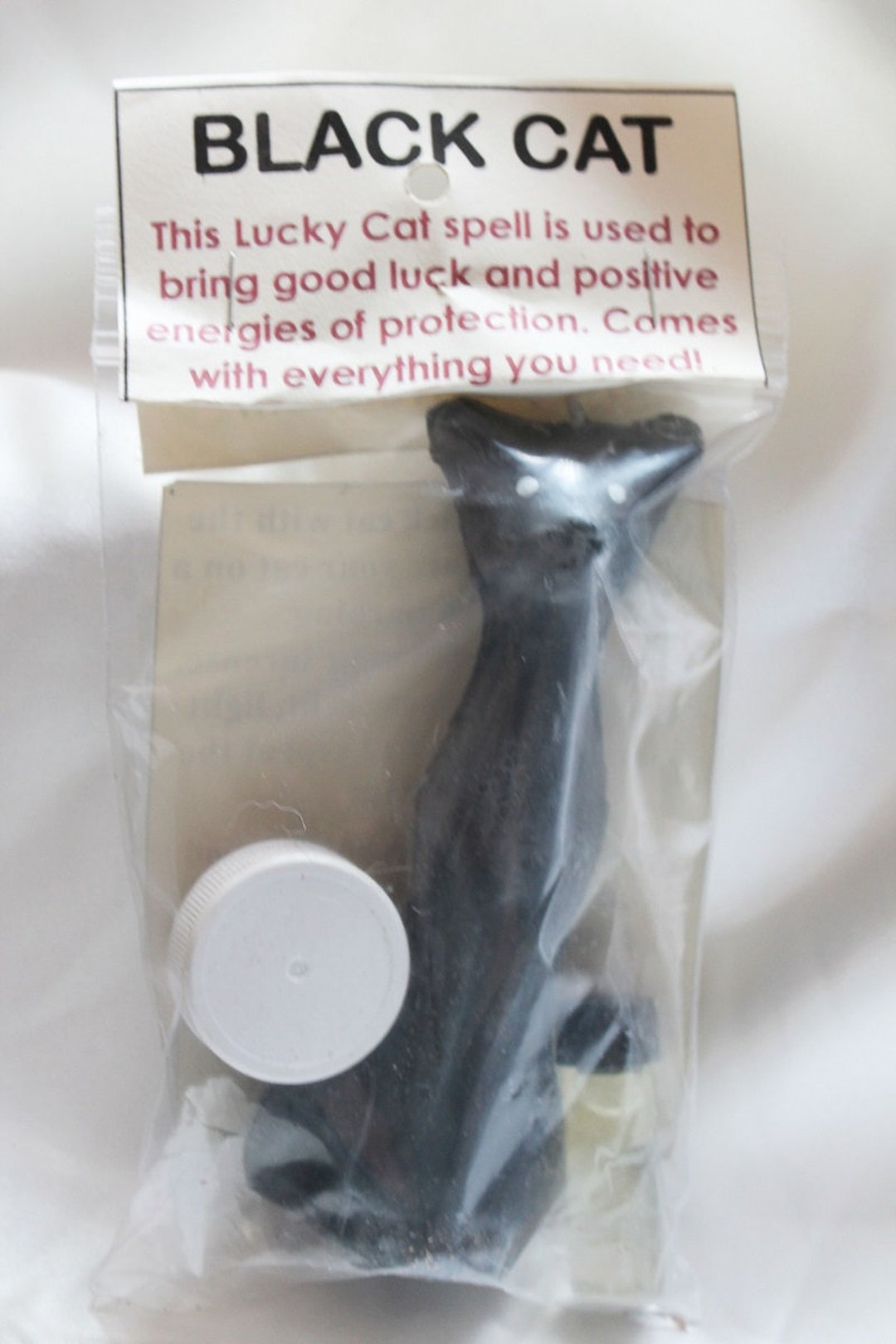 Luck Candle, Black Cat Candle, Bring Luck, Bring Joy, Removing Negative ...