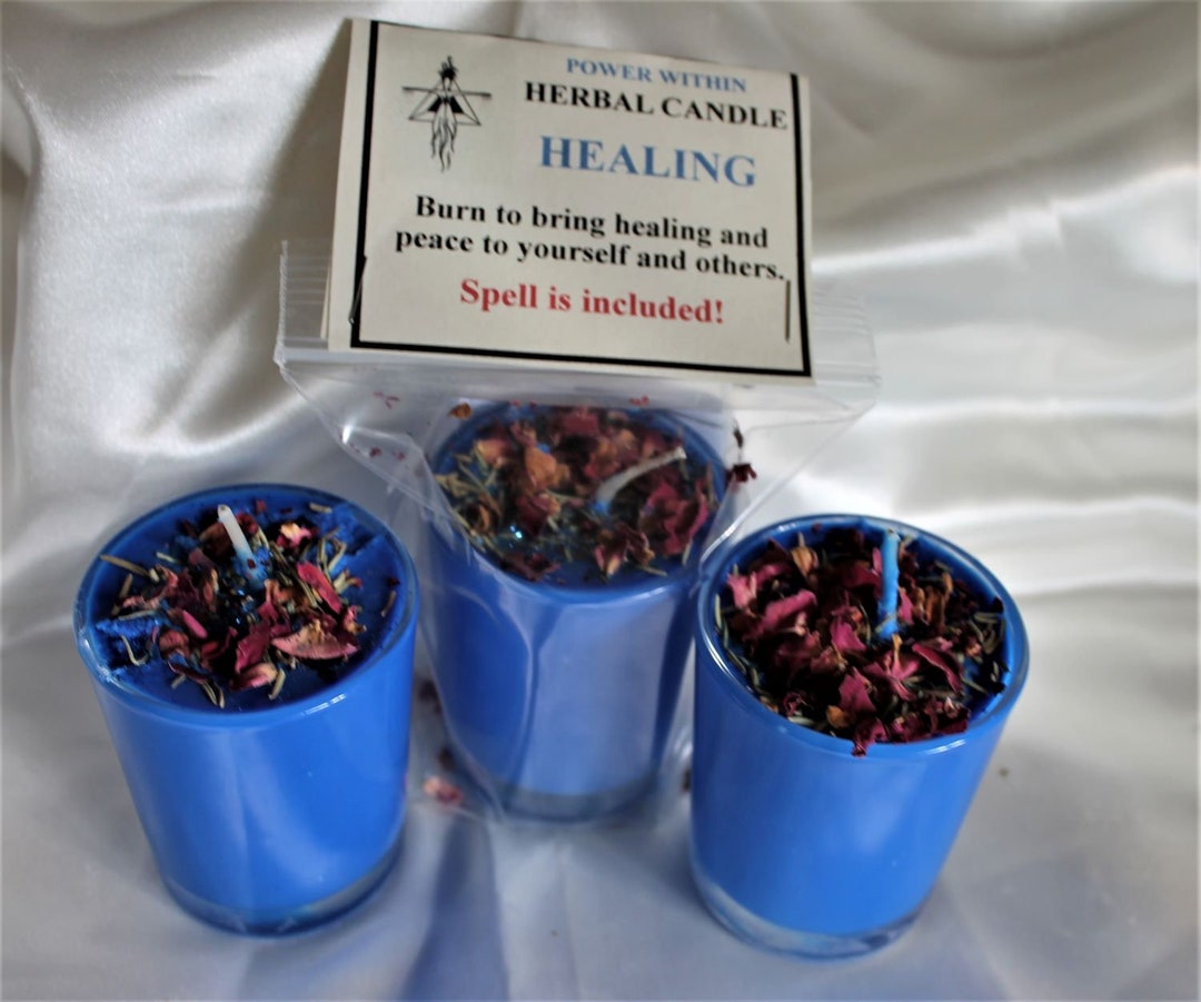 Healing Candle, Bring Healing, Peace to Yourself, Herbal Candle ...