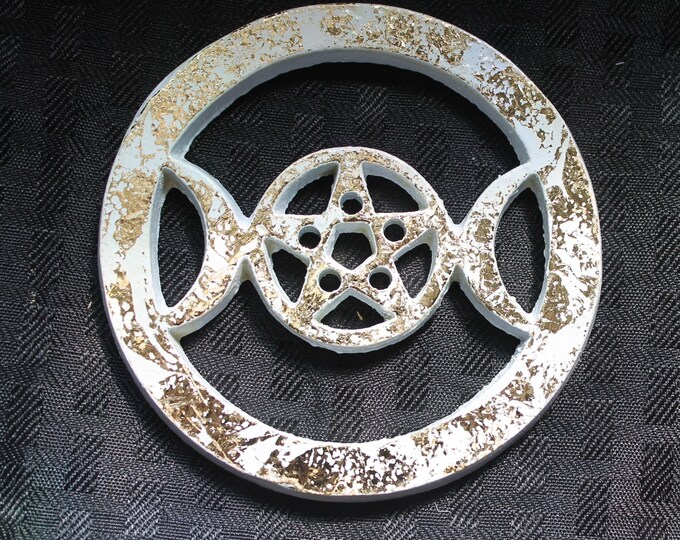 Wicca Altar Tile, Pentacle Altar Tile, Triple Moon Altar Tile, Wicca ...