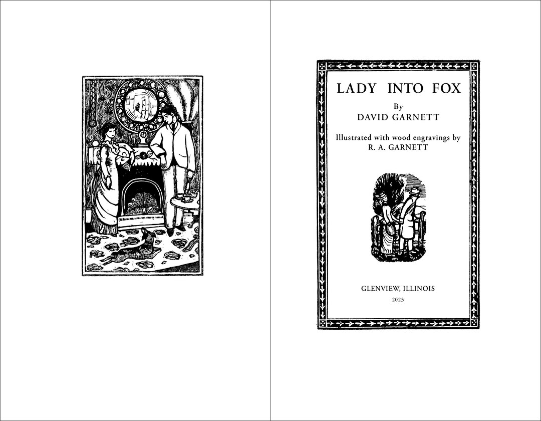 Lady Into Fox by David Garnett. Sold in Unfolded Sheets. - Etsy