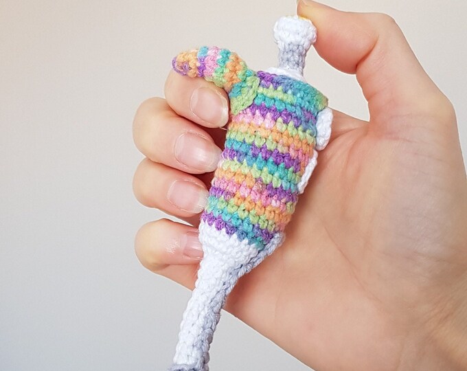 Colorful Laboratory Pipette, Rainbow Crochet Pipet, Scientist Gift ...