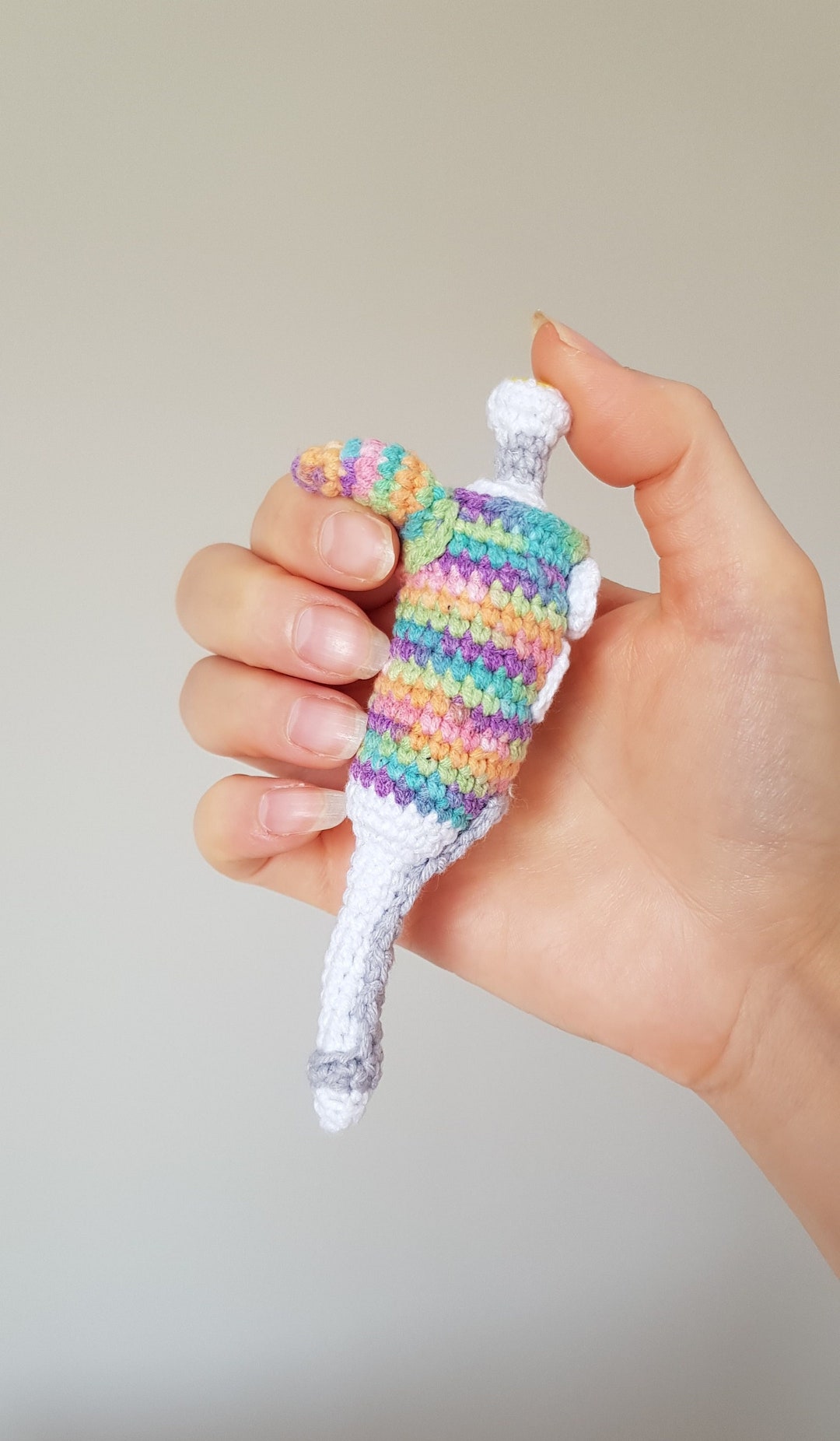 Micropipette Amigurumi, Laboratory Pipette Plush, Candy Colored Crochet ...