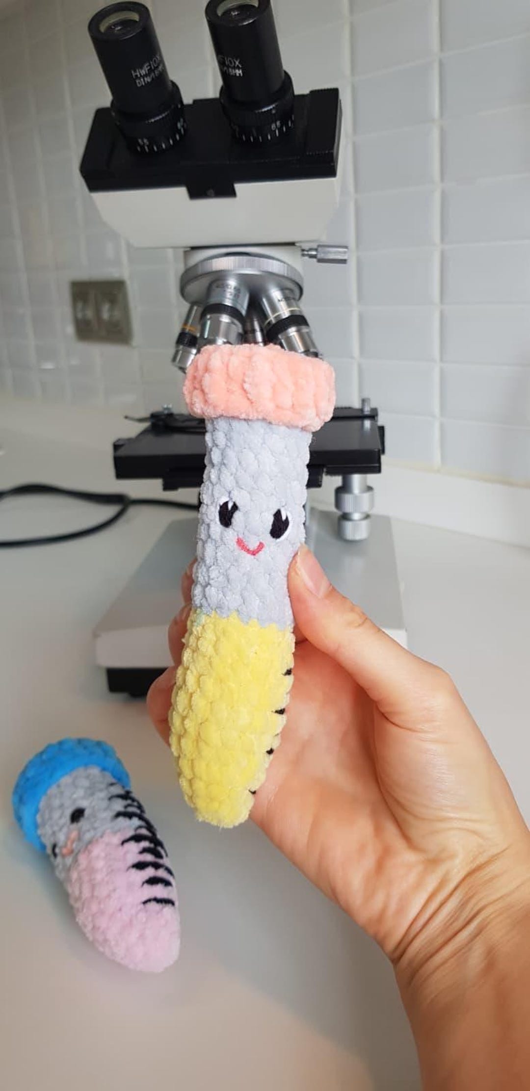 Crochet Test Tube Plushie, Science Lab Decor, Handmade Stuffed Toy ...