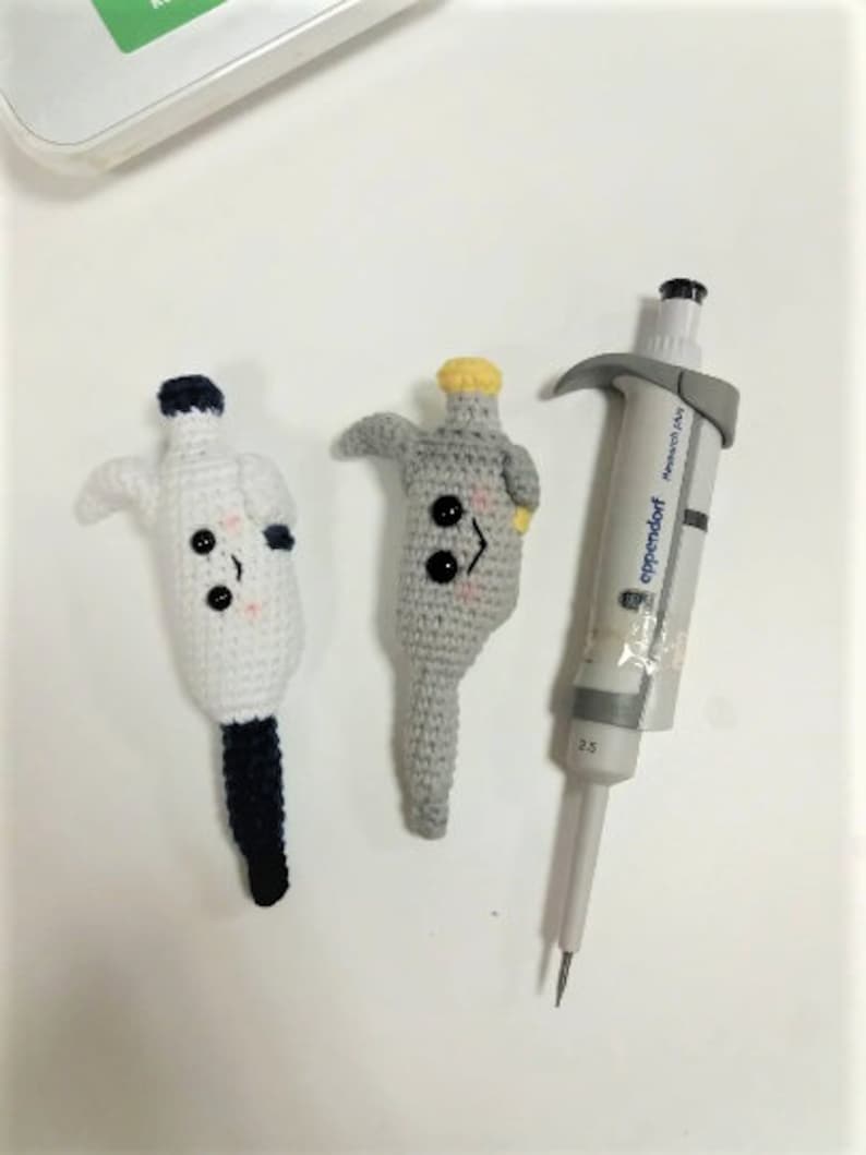 Laboratory Pipette Crochet Pattern Bundle Realistic and Cute - Etsy