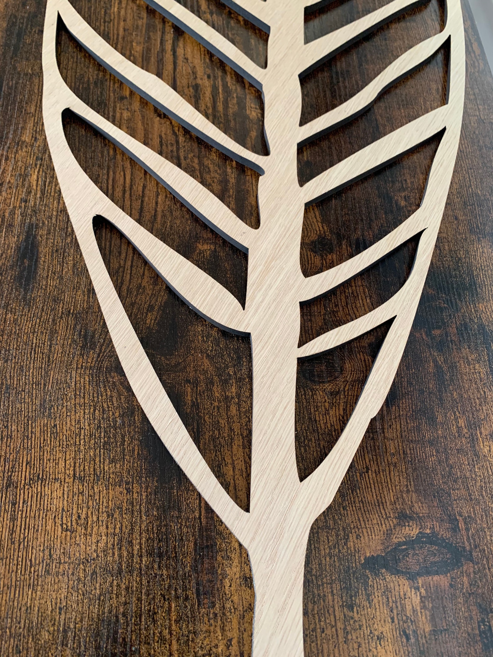 Leaf Wall Decoration Hanging Art Wooden Leaf Large Wooden Leaf - Etsy UK